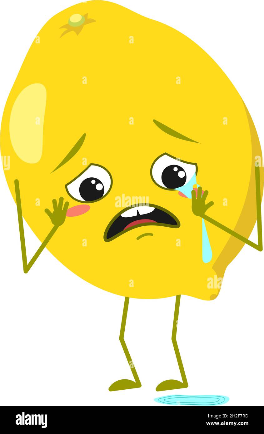 Lemon And Tears Emoji