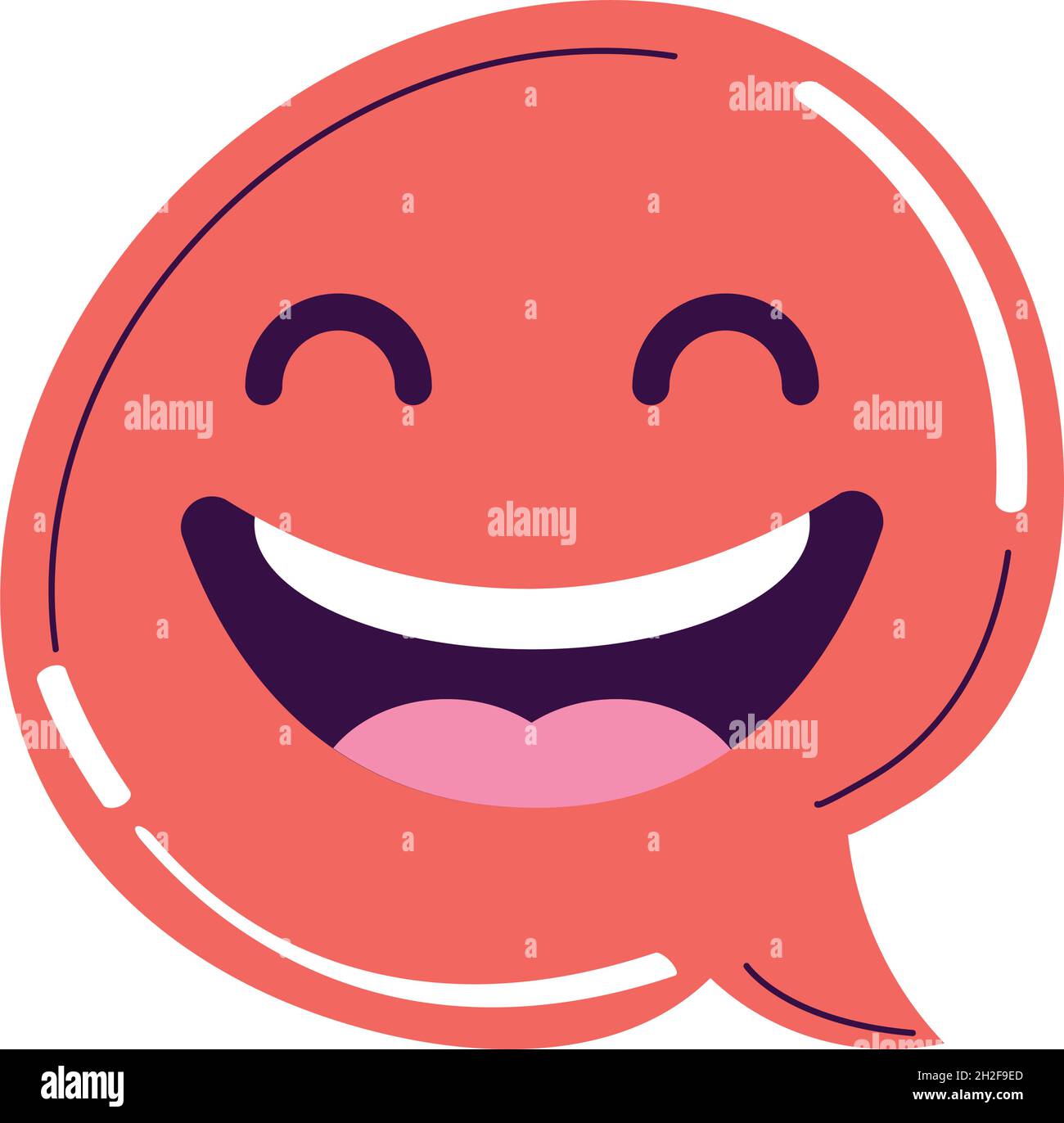 smile talking bubble on white background Stock Vector Image & Art - Alamy