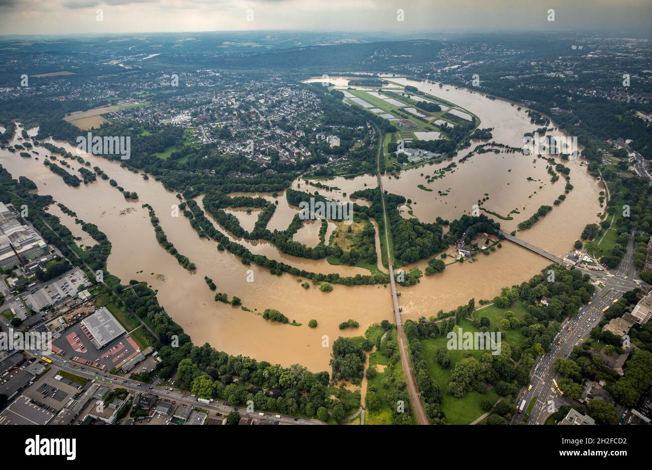 Hochwasser Ruhr Essen