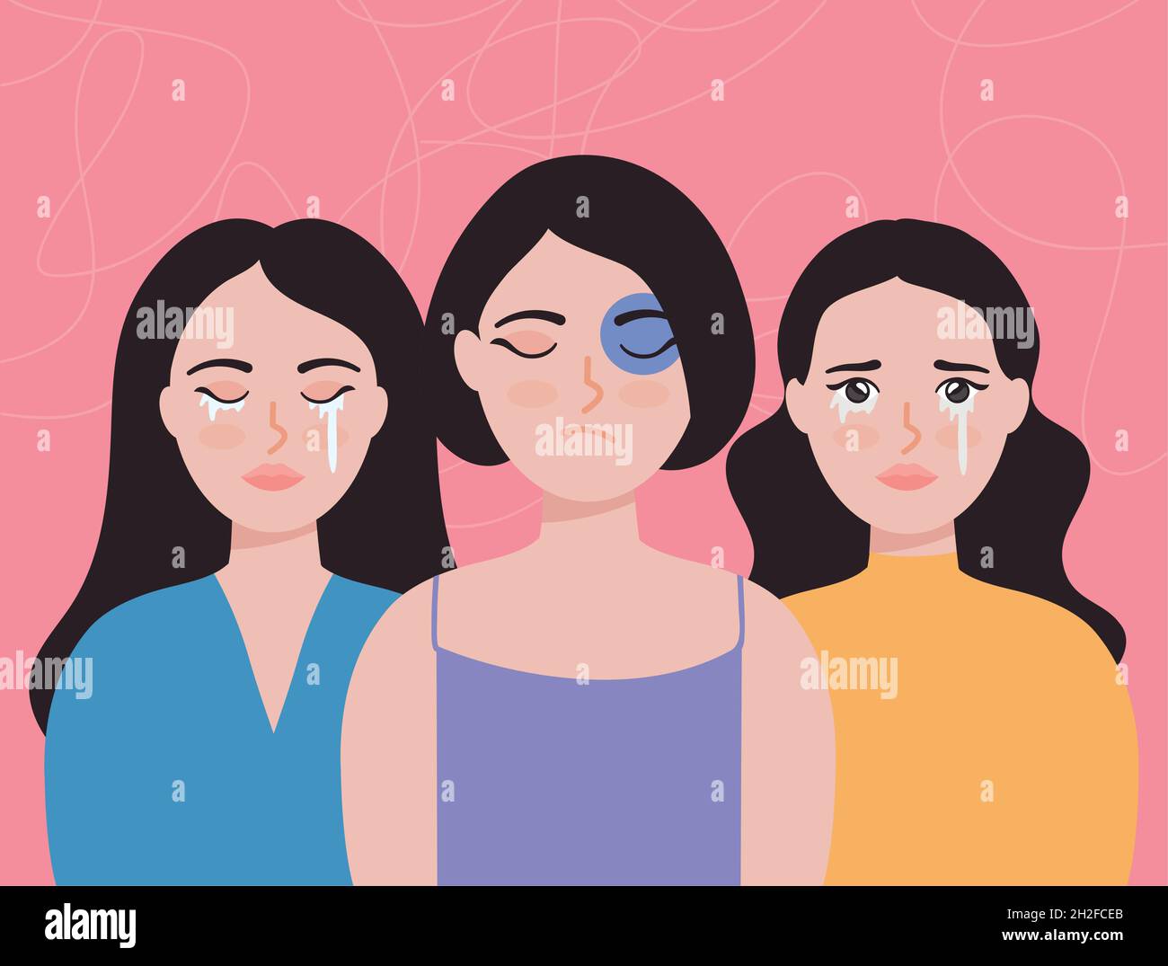 Female oppression illustration hi-res stock photography and images - Alamy