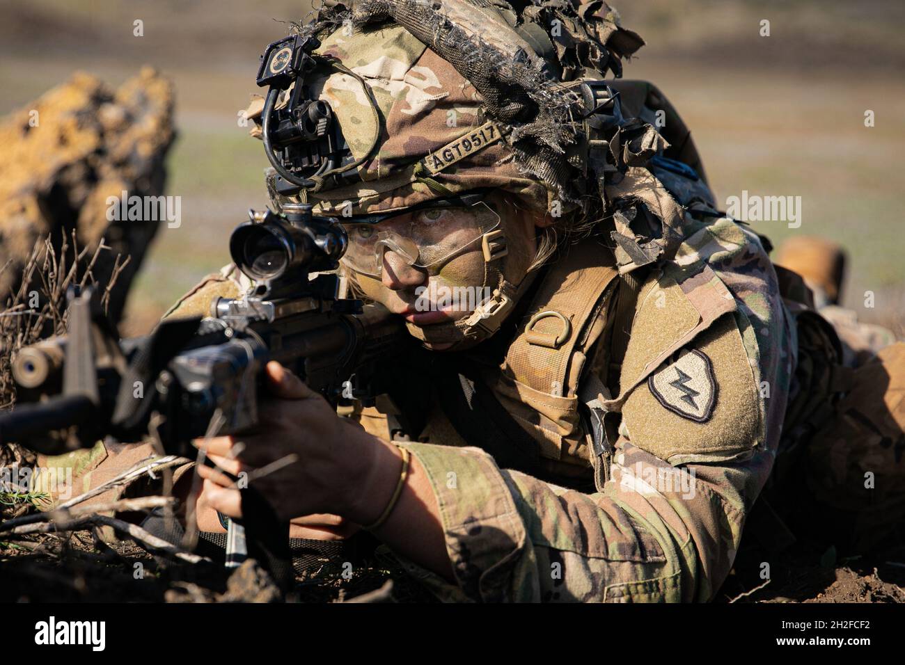A U.S. Army Soldier with 2nd Battalion, 35 Infantry Regiment, 3rd ...