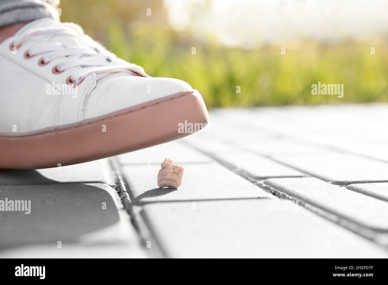 Stepping on chewing gum hi-res stock photography and images - Alamy