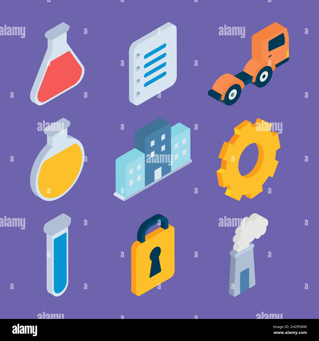 set of industry work icons Stock Vector Image & Art - Alamy