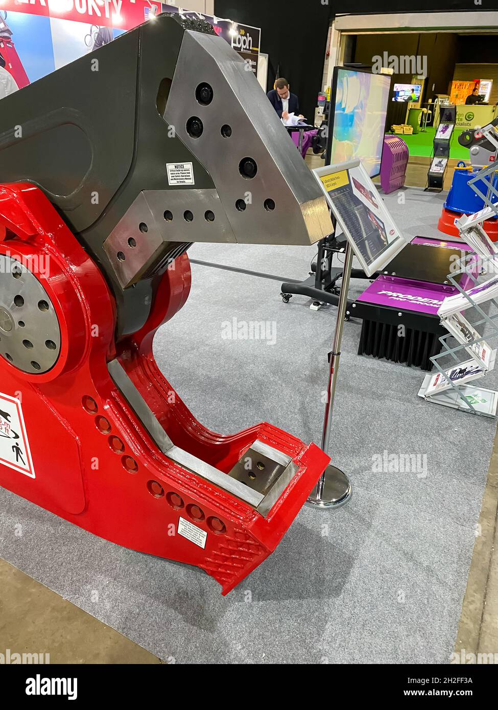 COVENTRY, UNITED KINGDOM - Sep 30, 2021: The Cutting blades on a shear ...