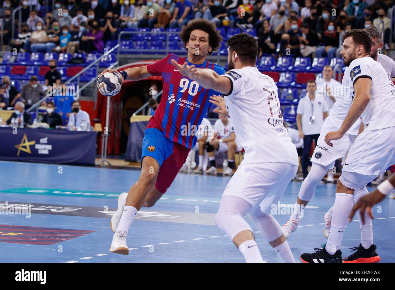 Barcelona, Spain. 21st Oct, 2021. Ali Zein of FC Barcelona in action ...