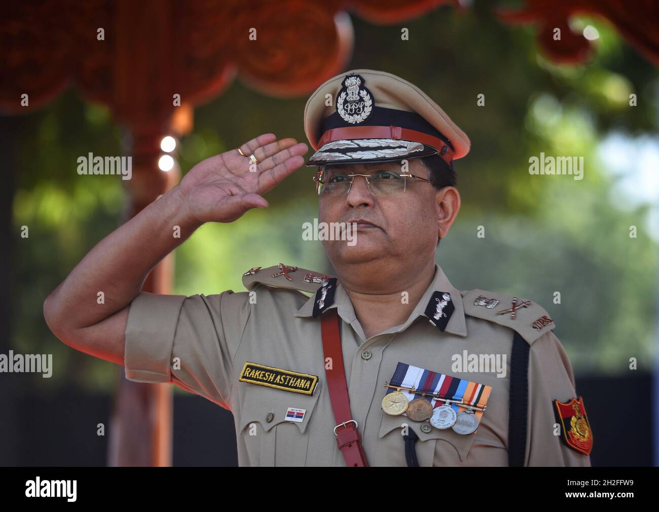 NEW DELHI, INDIA - OCTOBER 21: Delhi Police Commissioner Rakesh Asthana ...