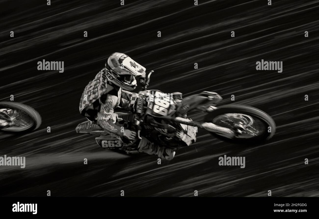 Biker riding motorcycle low angle hi-res stock photography and images ...