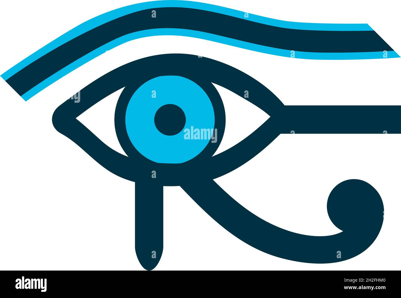 eye of horus on white background Stock Vector Image & Art - Alamy