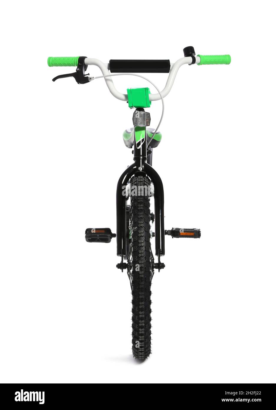 Modern child bicycle on white background Stock Photo - Alamy