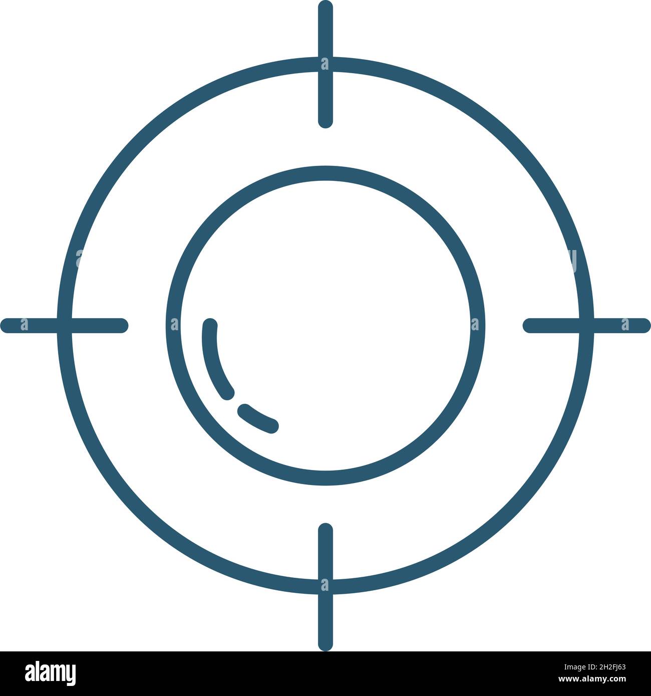 aim target icon on white background Stock Vector Image & Art - Alamy