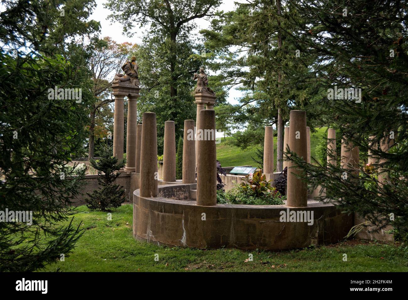 Columns of the Italian Formal Garden entrance - Crane Estate Ipswich ...