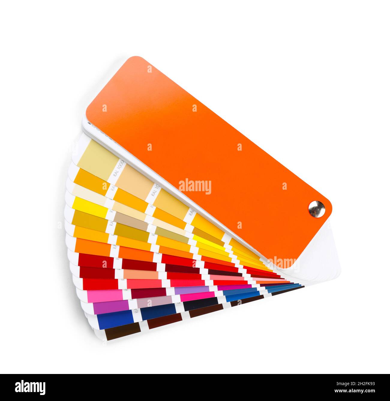 Color palette samples on white background Stock Photo - Alamy