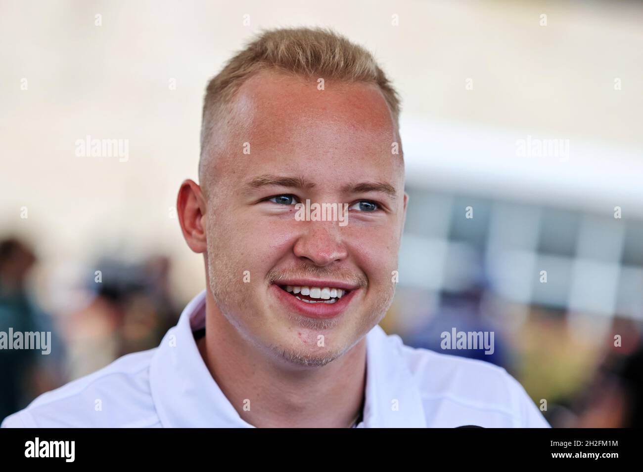 Austin, Texas, USA. 21st October 2021, Nikita Mazepin (RUS) Haas F1 ...