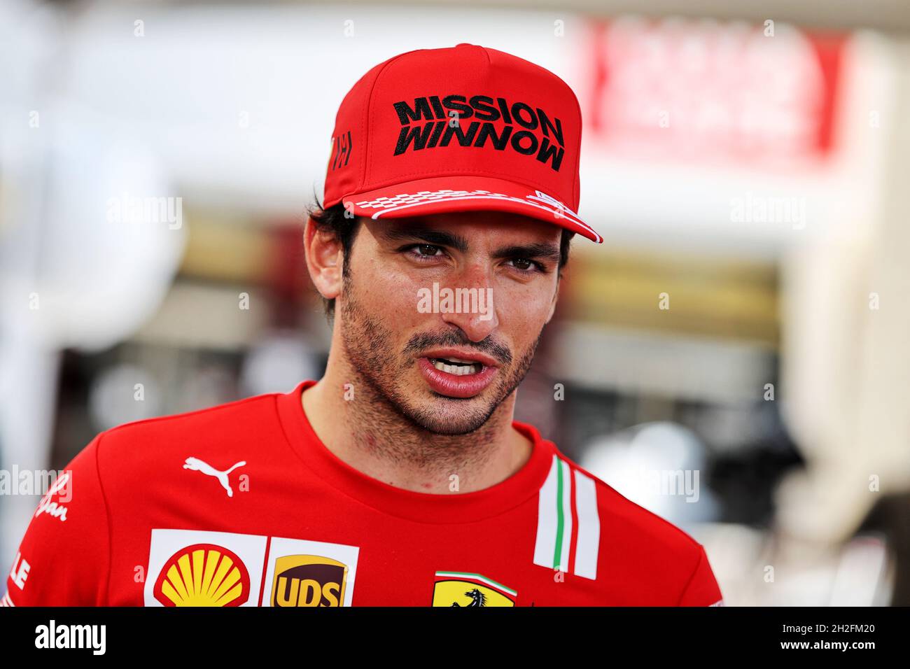 Austin, Texas, USA. 21st October 2021, Carlos Sainz Jr (ESP) Ferrari ...