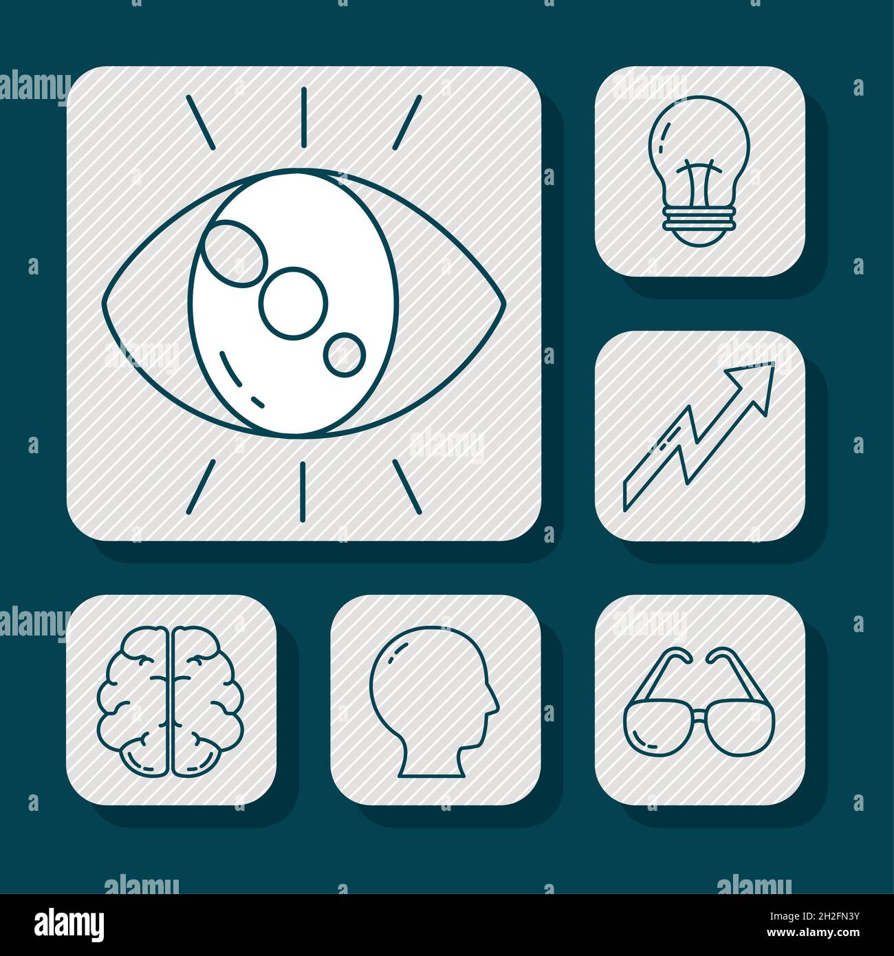 vision and strategy icon set Stock Vector Image & Art - Alamy