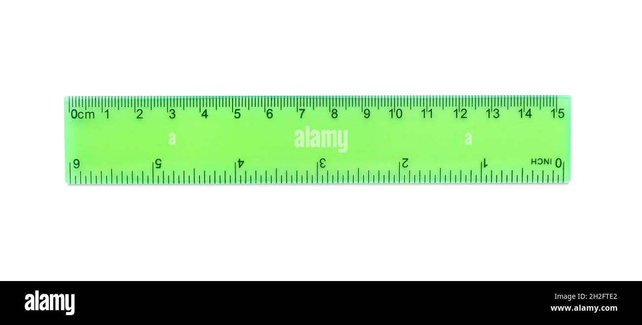 Colorful ruler on white background. School stationery Stock Photo - Alamy