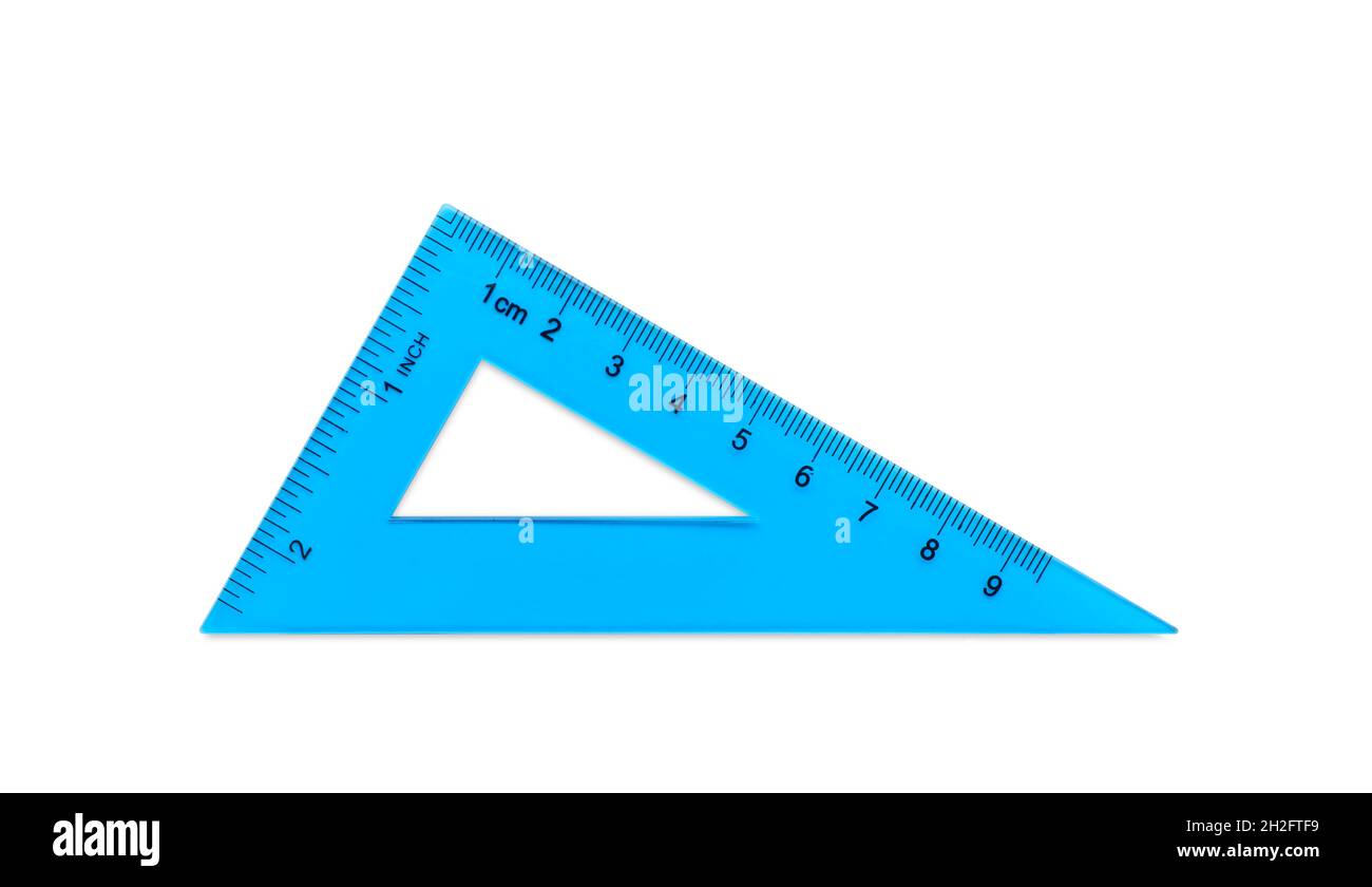 Colorful ruler on white background. School stationery Stock Photo - Alamy