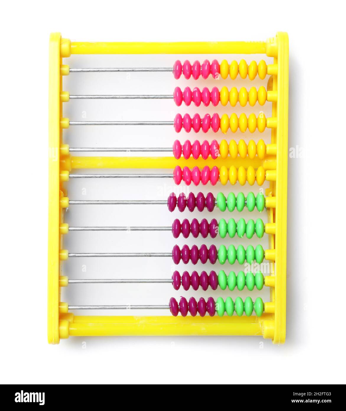 Colorful abacus on white background. School stationery Stock Photo - Alamy