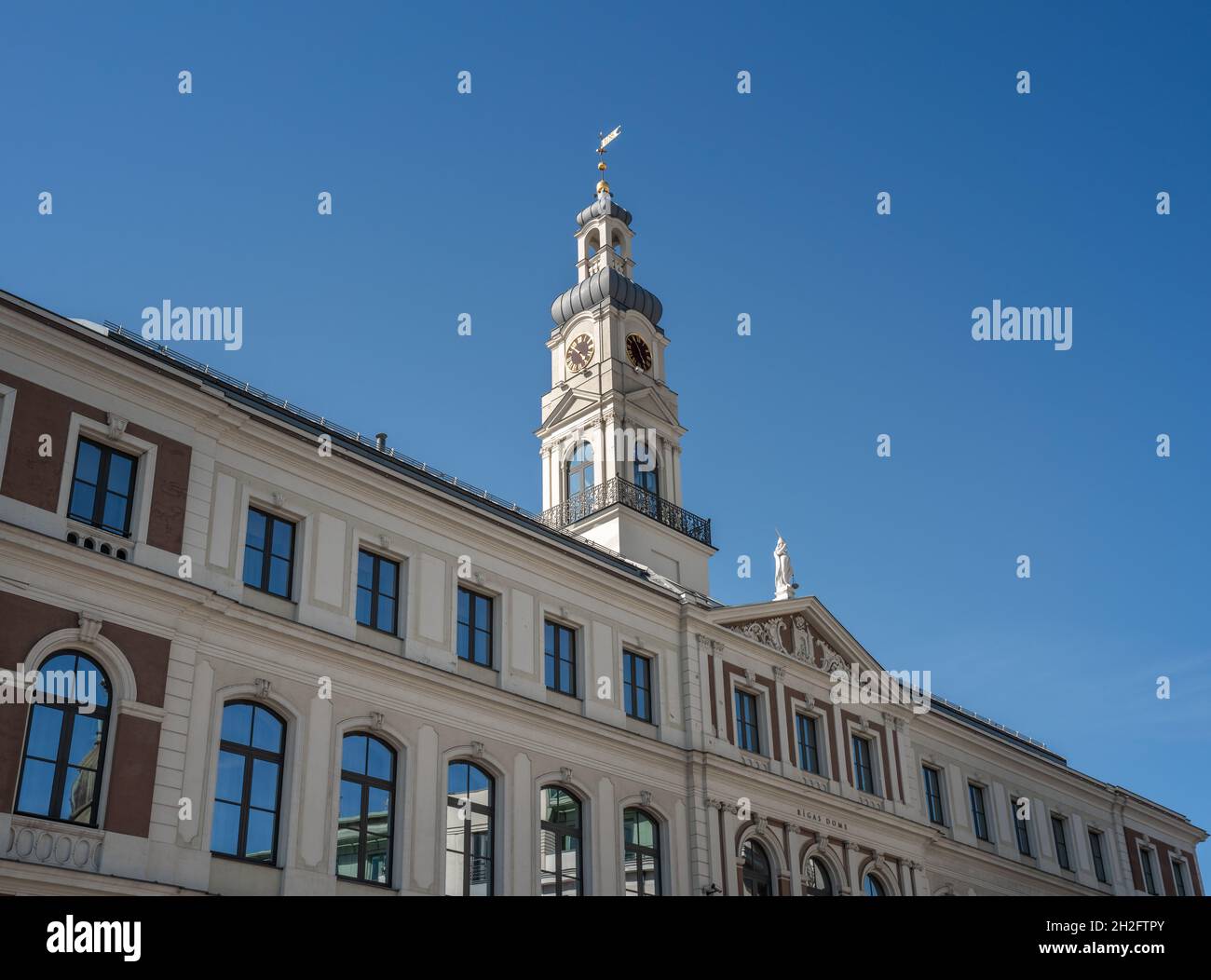 Riga clock tower hi-res stock photography and images - Alamy