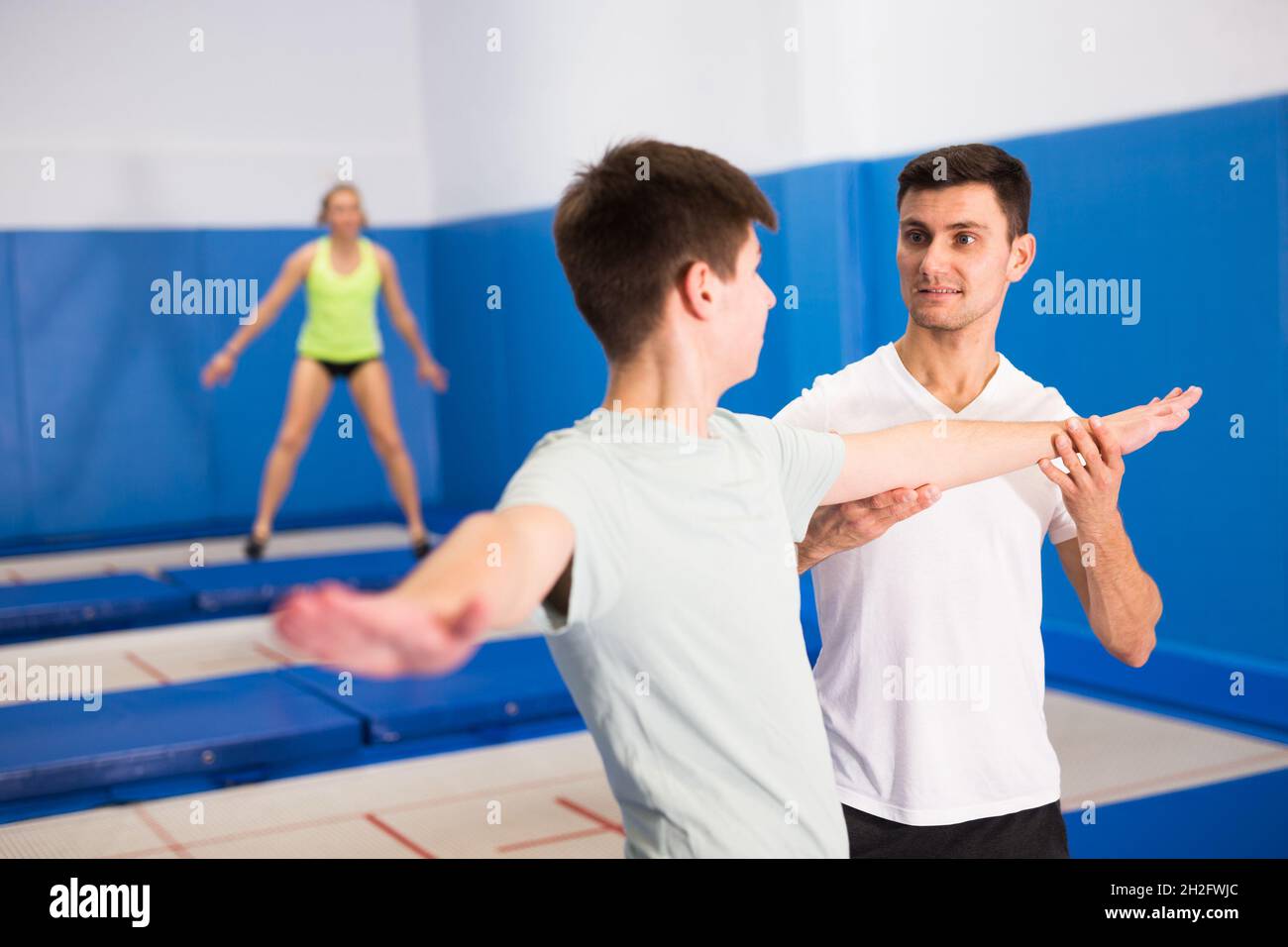 Trampoline class hi-res stock photography and images - Alamy
