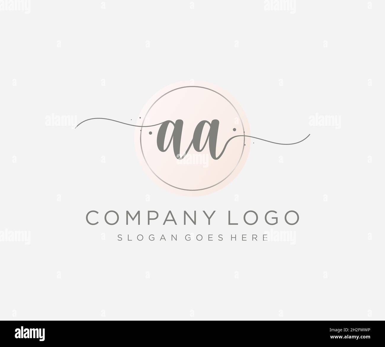 AA feminine logo. Usable for Nature, Salon, Spa, Cosmetic and Beauty ...