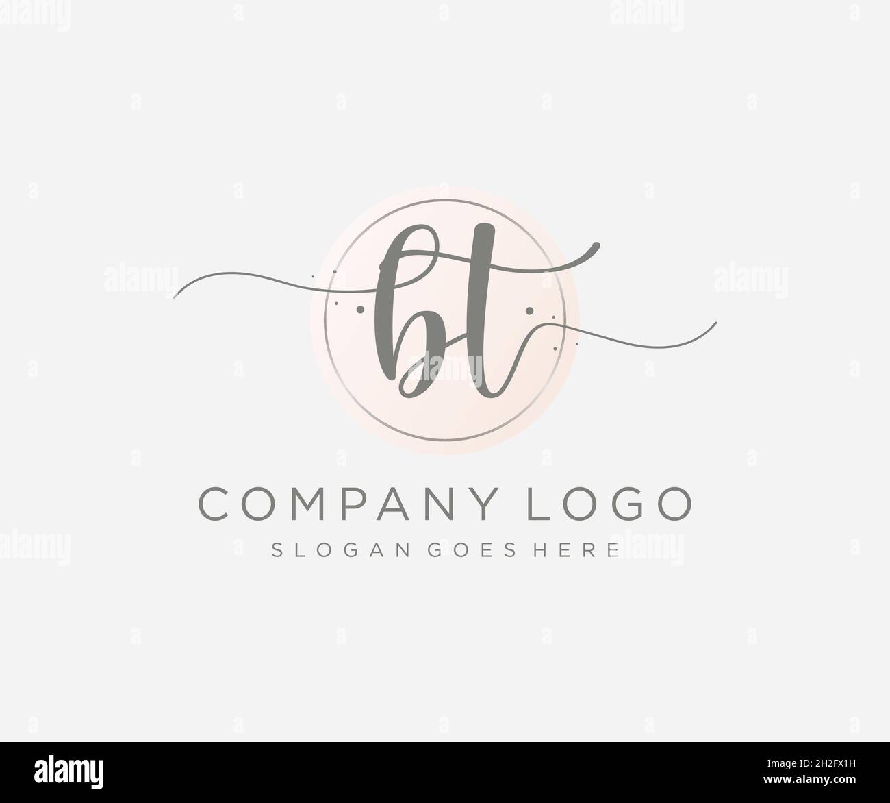 BT feminine logo. Usable for Nature, Salon, Spa, Cosmetic and Beauty ...