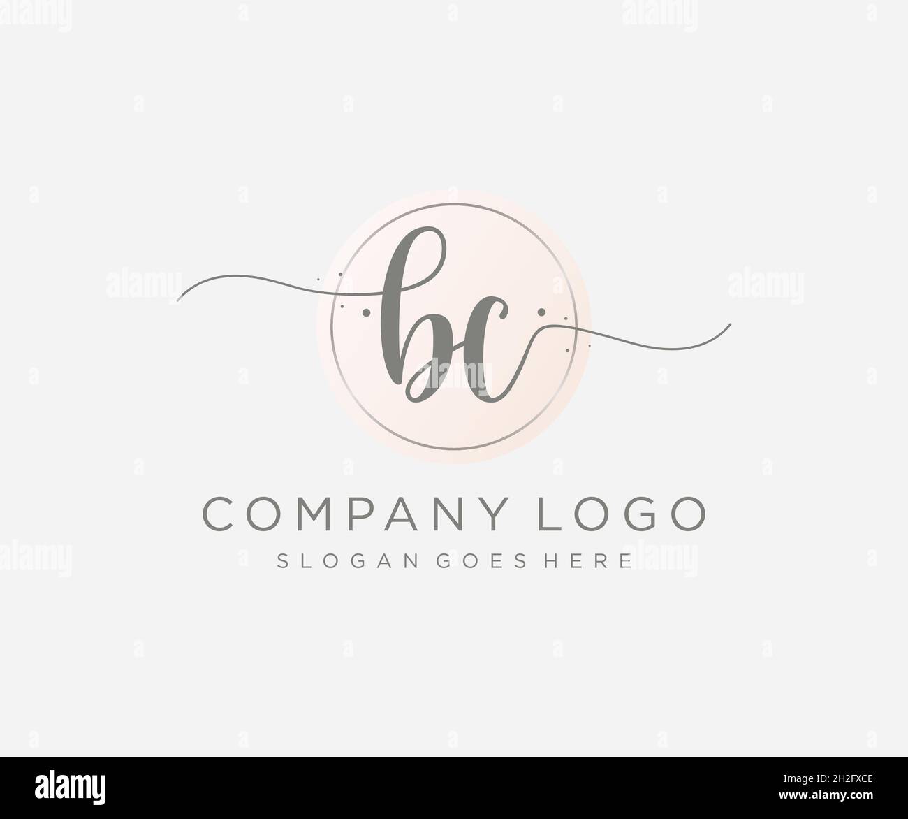 BC feminine logo. Usable for Nature, Salon, Spa, Cosmetic and Beauty ...