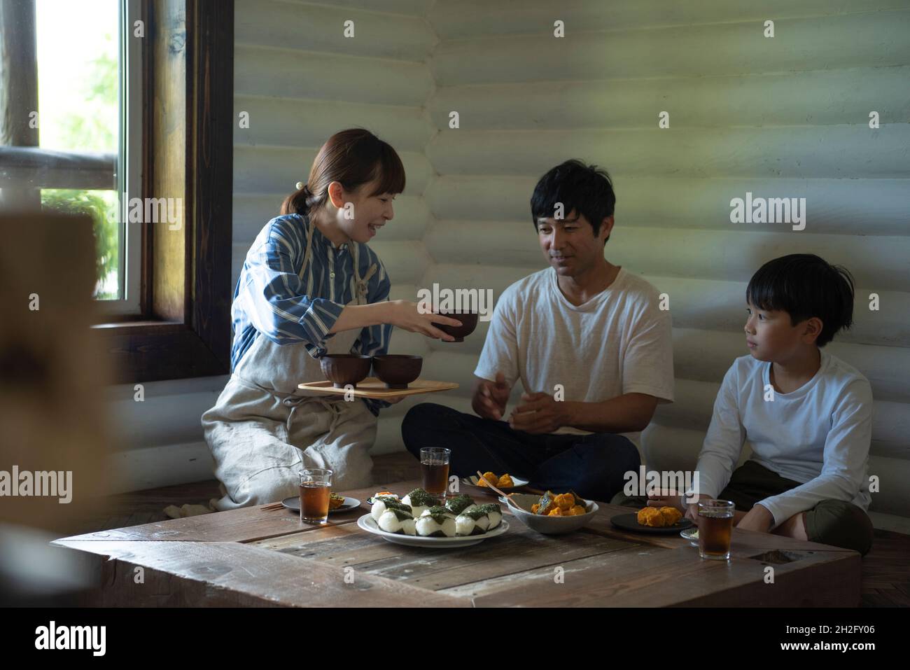 Dining in Country Life Stock Photo - Alamy