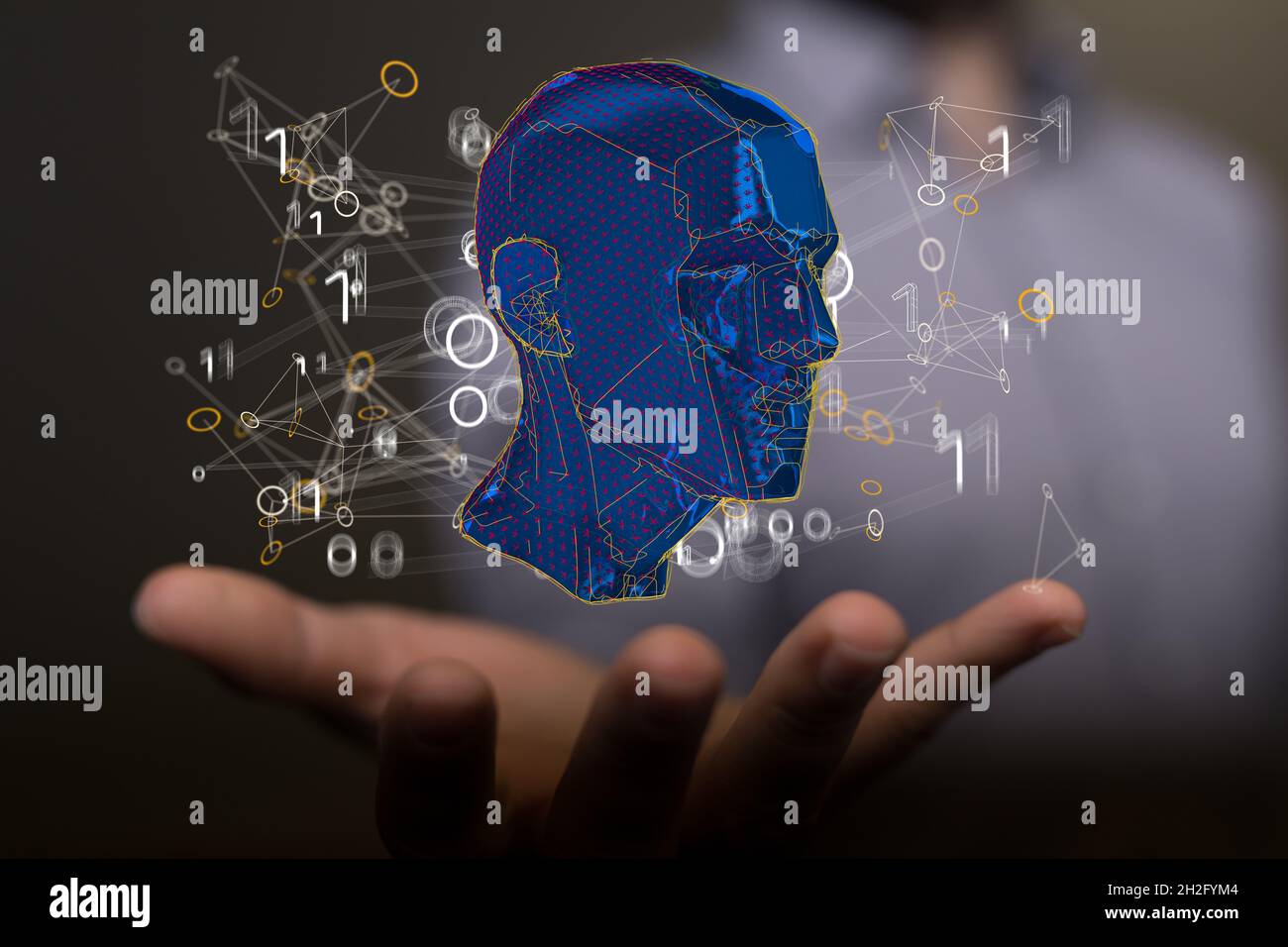 Hand rendered face hi-res stock photography and images - Alamy