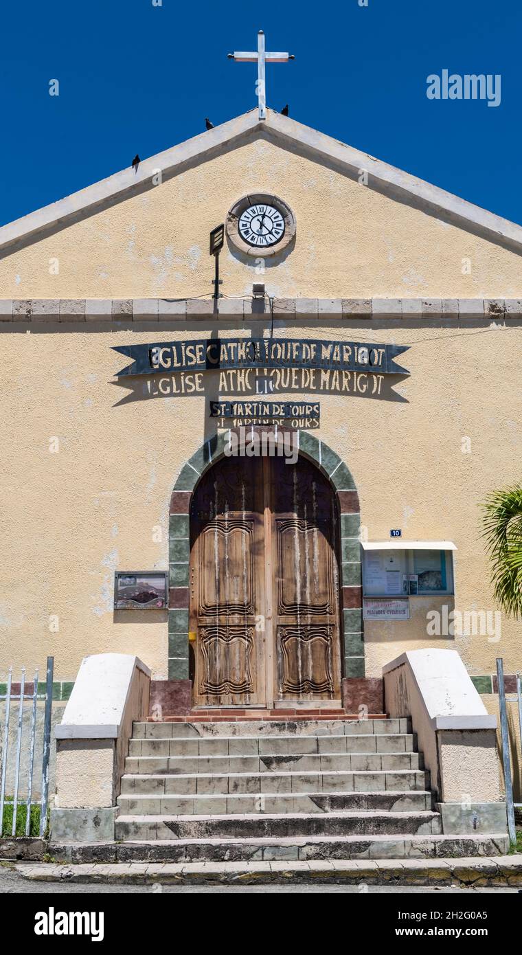 Views of the French side of the Caribbean island of St Martin Stock ...
