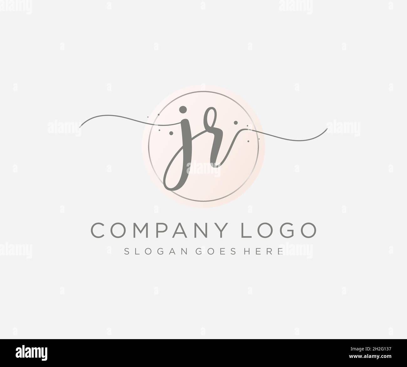 JR feminine logo. Usable for Nature, Salon, Spa, Cosmetic and Beauty ...