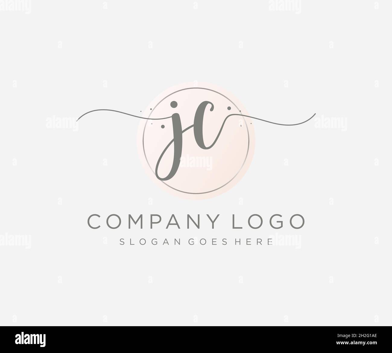 JC feminine logo. Usable for Nature, Salon, Spa, Cosmetic and Beauty ...