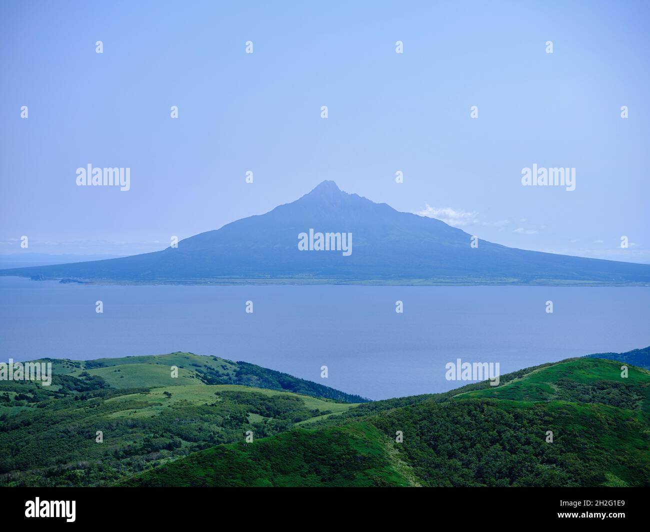 Mt. Rishiri, View from Top of Mt. Rebun, Hokkaido, Japan Stock Photo - Alamy