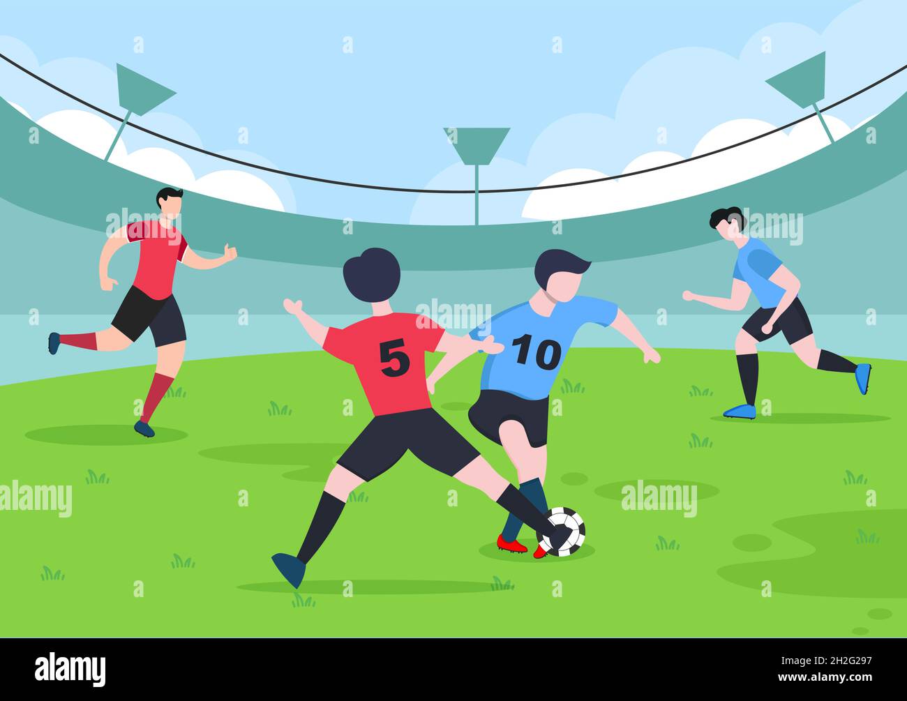 Playing Football with Boys Play Soccer Wear Sports Uniform Various ...