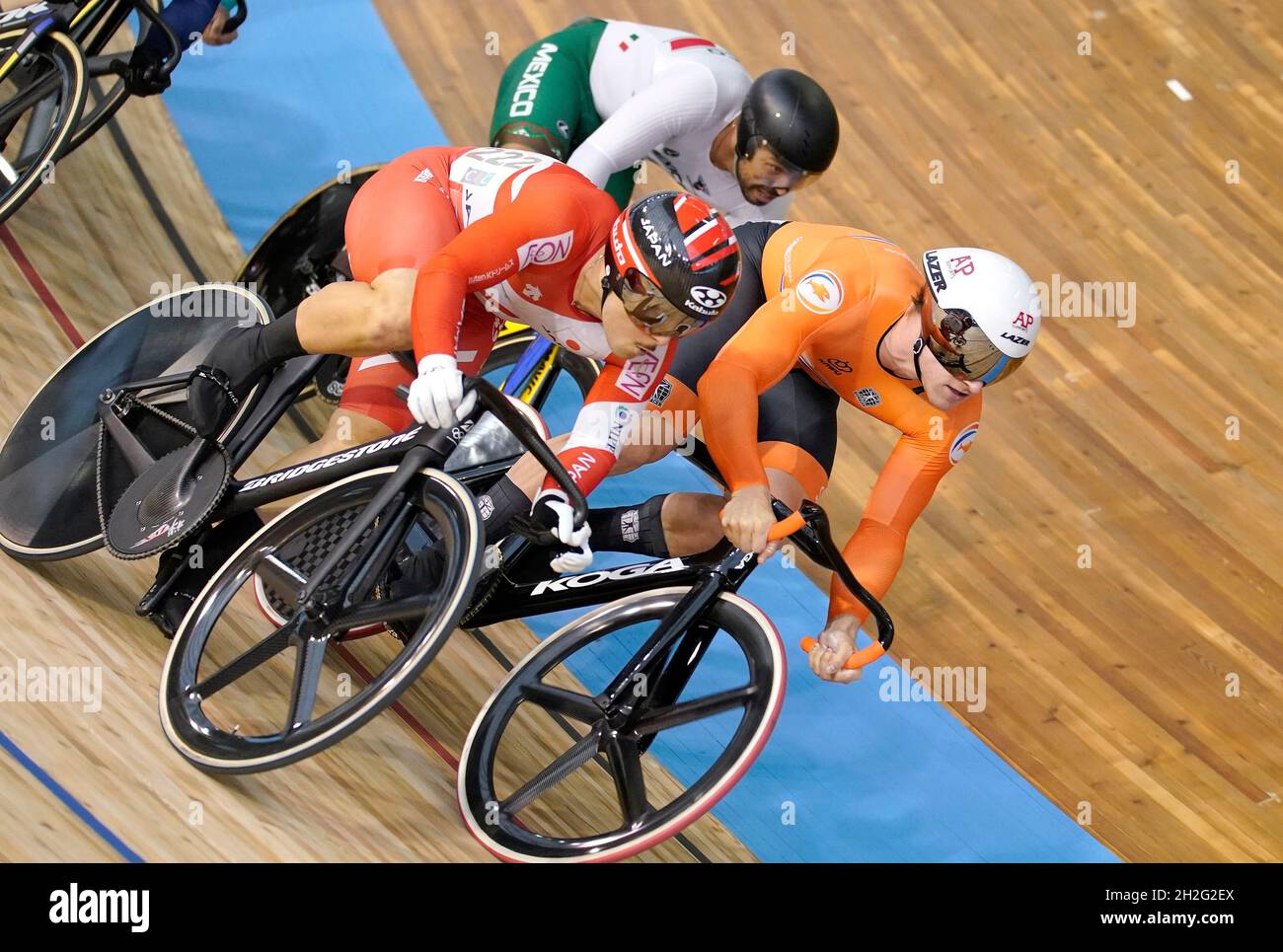 Roubaix, France, October 21, 2021, Jeffrey Hoogland of Netherlands and ...