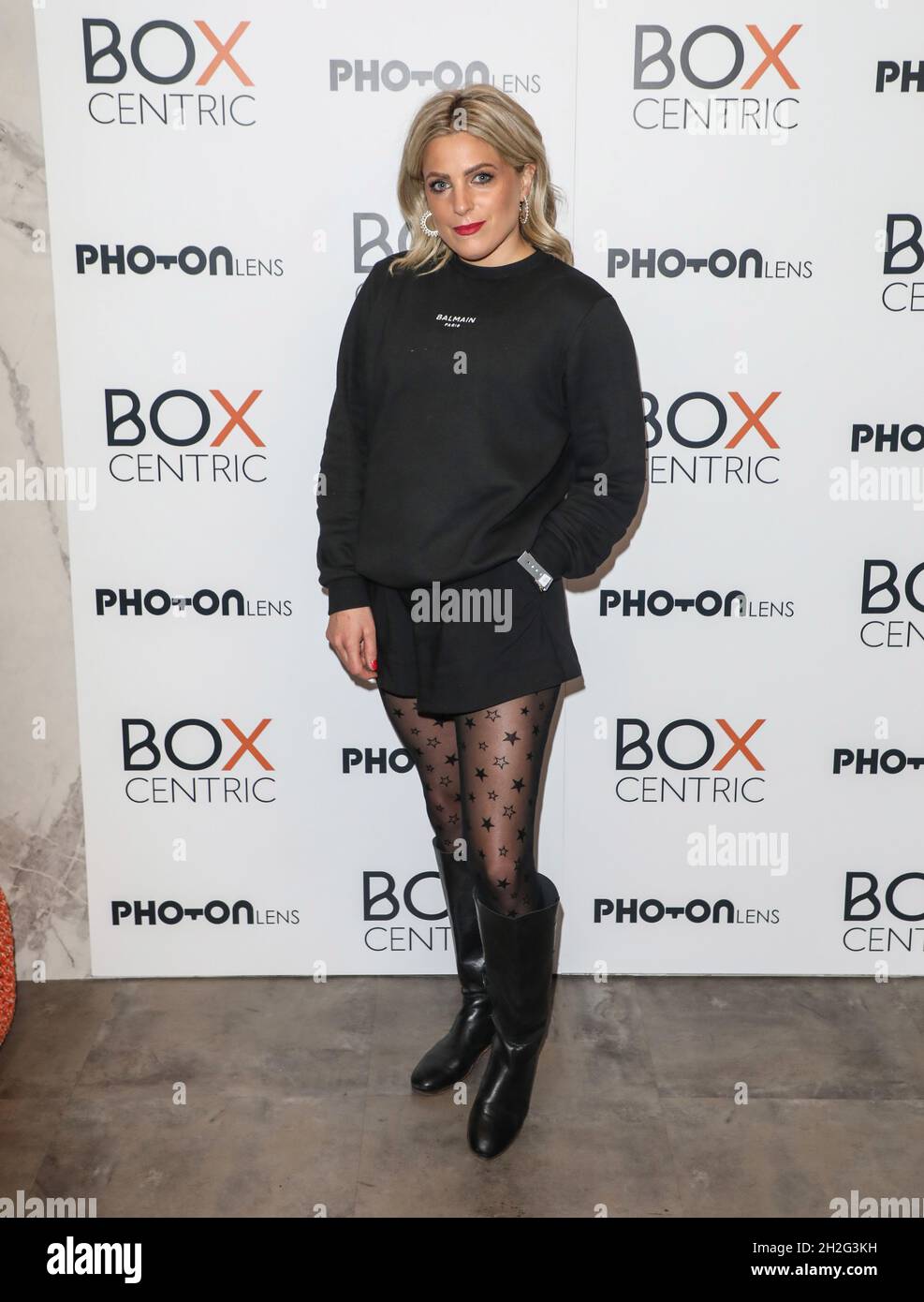 Olivia Cox attends the launch party for the Boxcentric private member's ...
