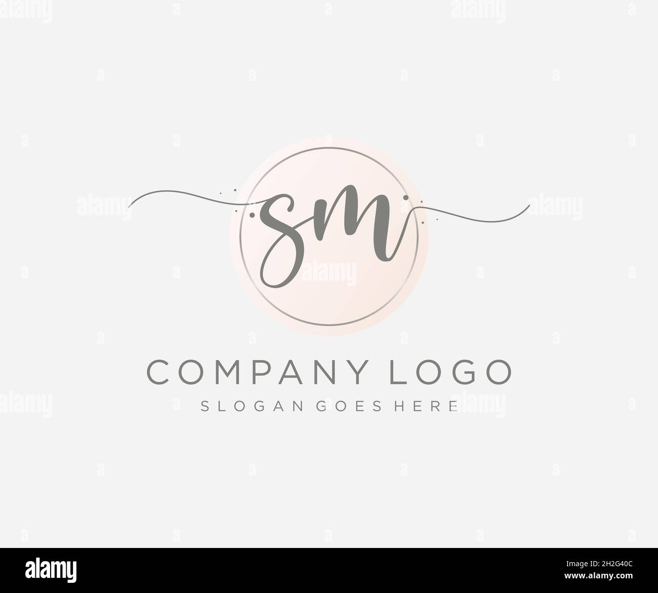 Sm initials logo Stock Vector Images - Alamy