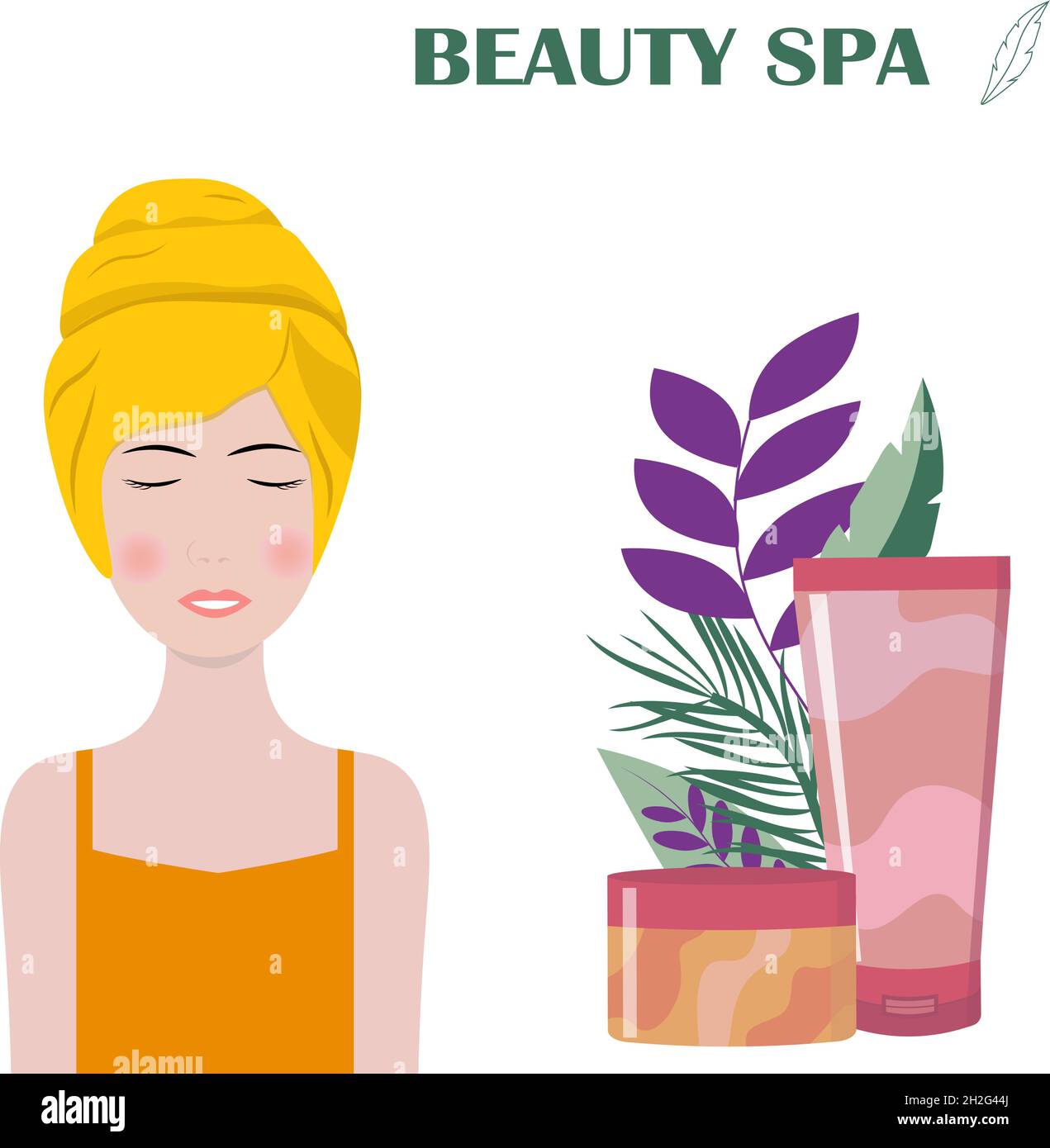 Procedures in beauty salon Stock Vector Images - Alamy