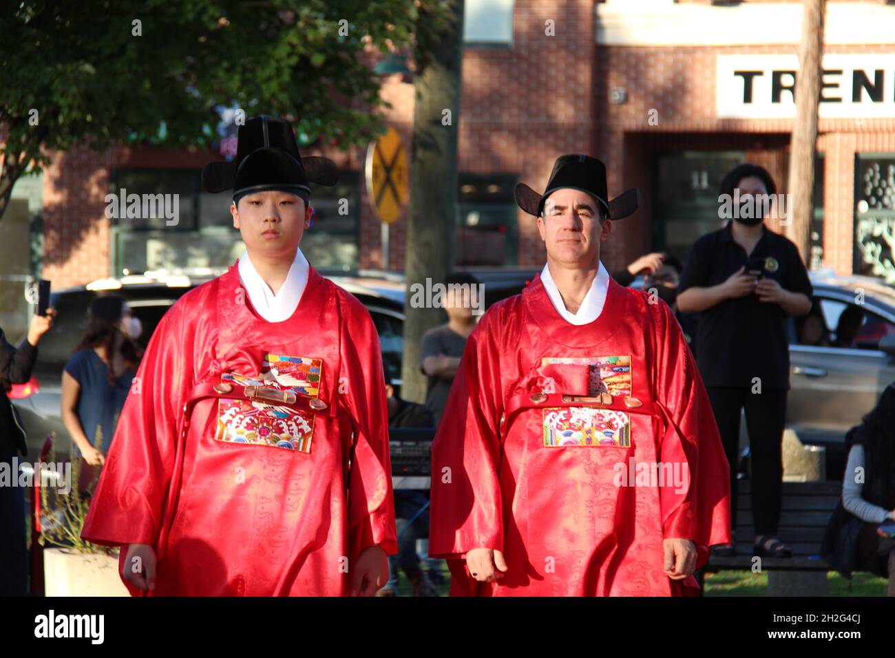 22nd Oct, 2021. U.S. city honors Hanbok Day A hanbok fashion show takes ...