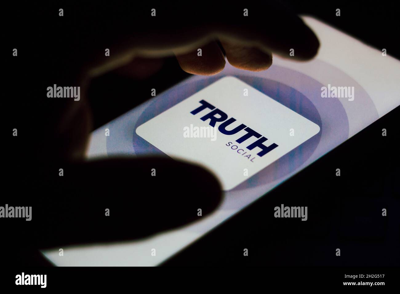 Brazil. 21st Oct, 2021. In this photo illustration, the Truth Social ...
