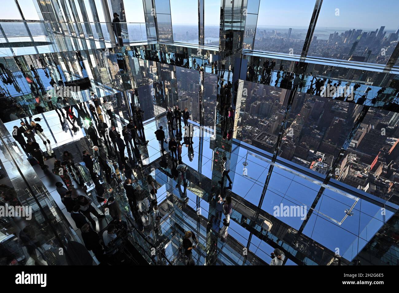 Views inside Summit One Vanderbilt during the ribbon cutting ceremony ...