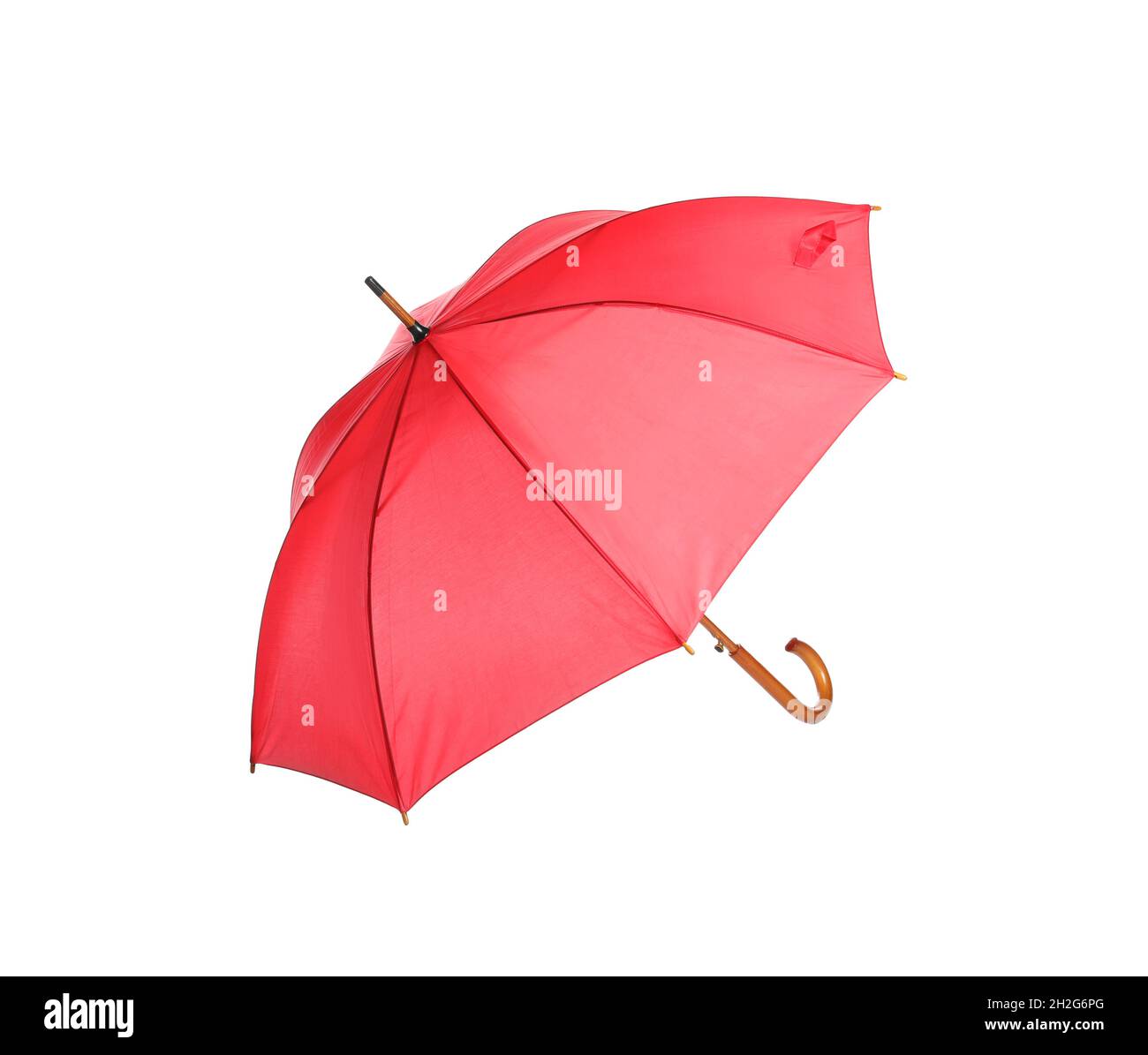 Beautiful open umbrella on white background Stock Photo - Alamy