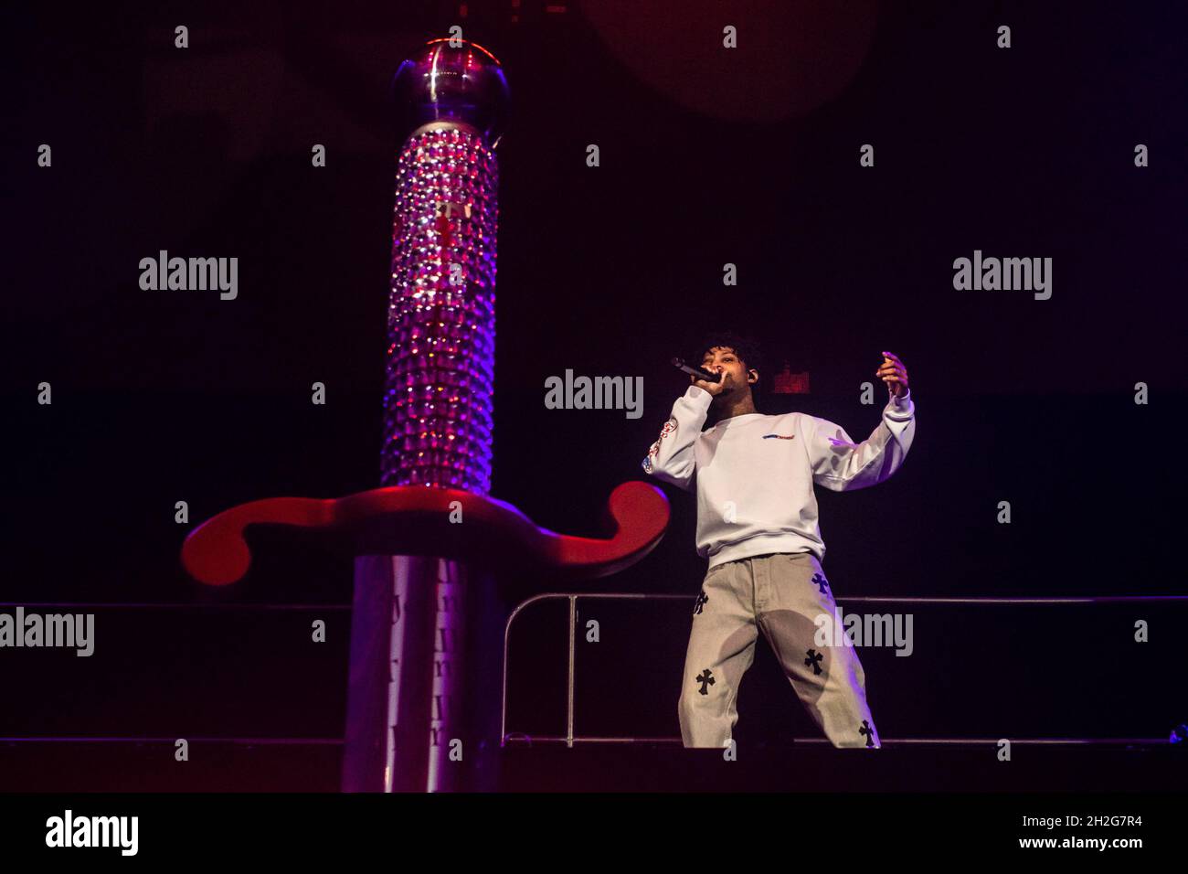 21 savage performs live hi-res stock photography and images - Alamy