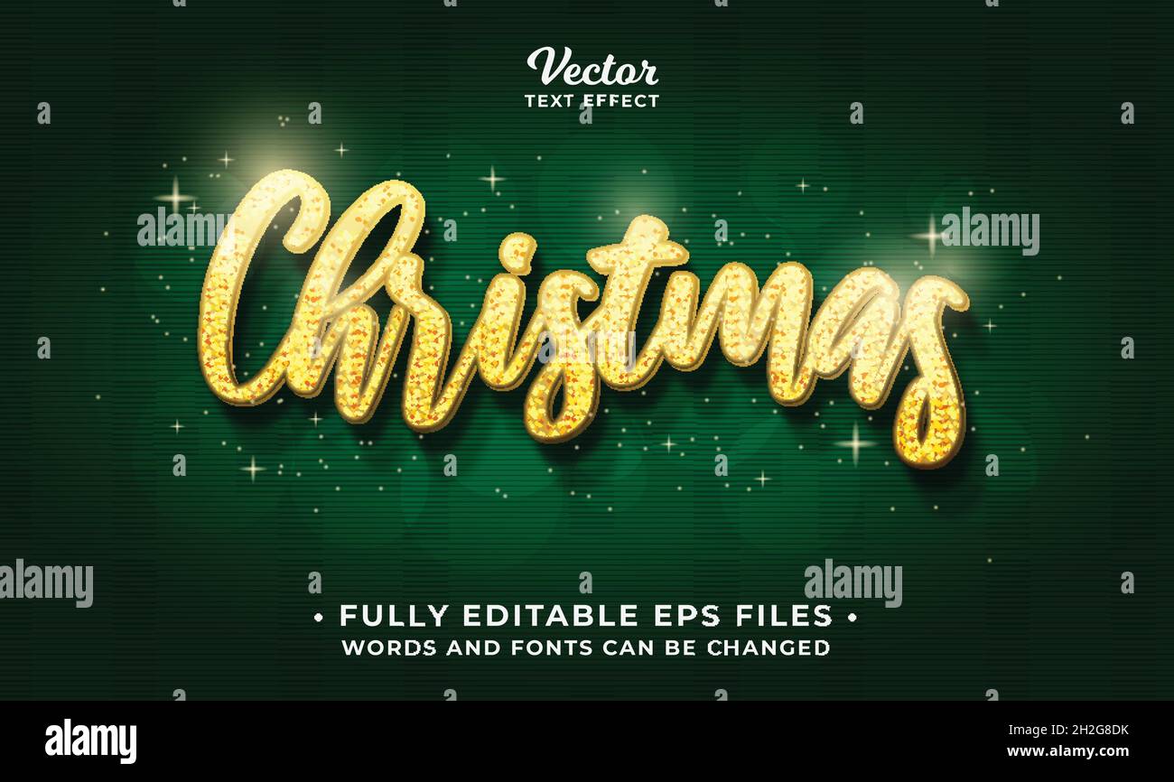 glittering text effect editable vector eps cc Stock Vector Image & Art ...