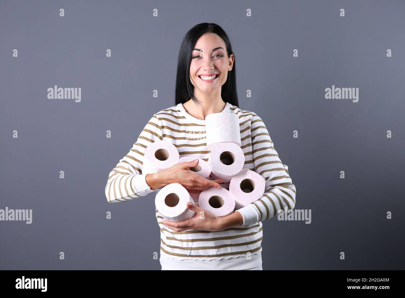 Happy toilet loo roll hi-res stock photography and images - Alamy