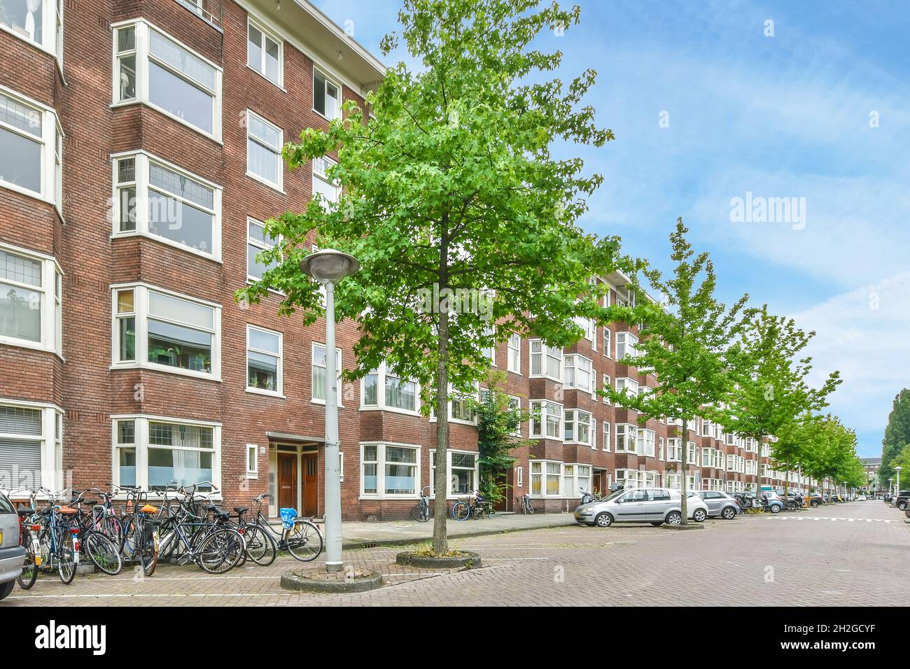 Nice view of luxury residential building facade Stock Photo - Alamy