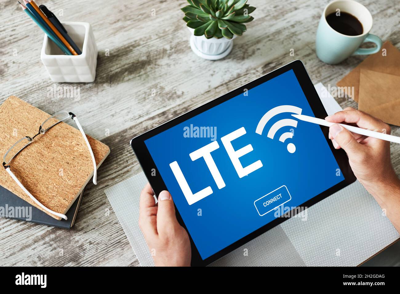 LTE, 4G, 5G Fast wireless internet connection, Telecommunication and ...