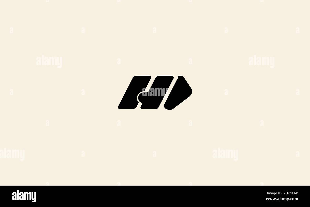 LETTERS HD LOGO DESIGN WITH NEGATIVE SPACE EFFECT FOR ILLUSTRATION USE ...