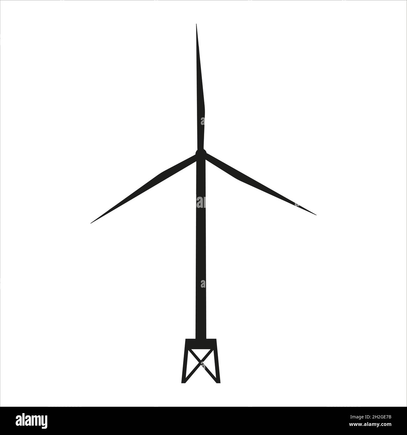 Offshore wind turbine Stock Vector Images - Alamy