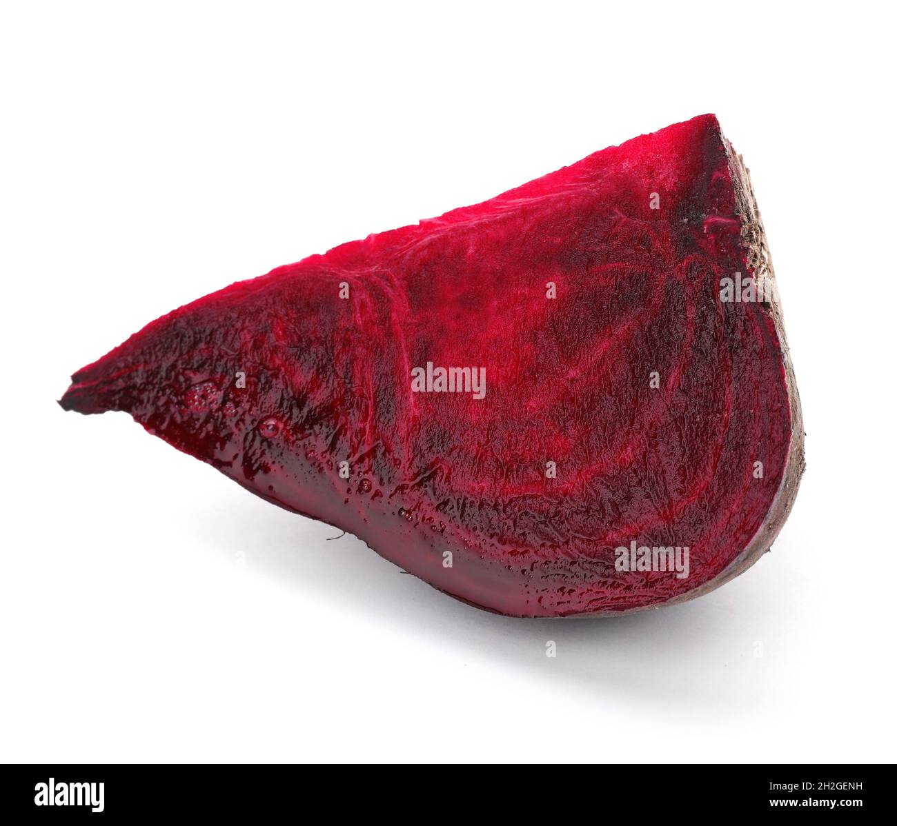 Cut beet on white background. Taproot vegetable Stock Photo - Alamy
